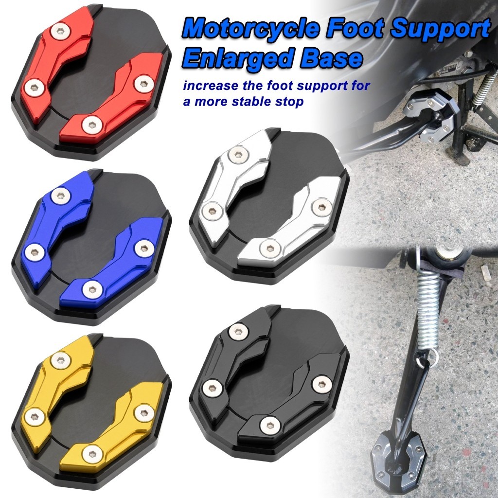 Universal CNC Modified Side Stand Shoes Flat Foot Extension Kickstand ...