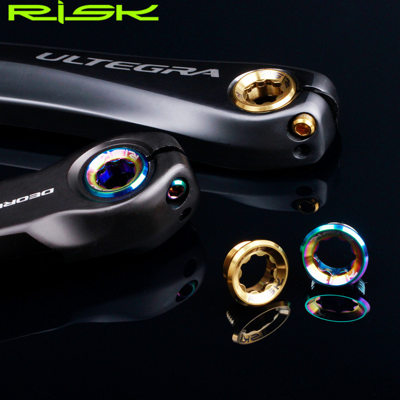 RISK M20x8mm Titanium Alloy Bike Crankset Arm Bolt Threads Bicycle ...