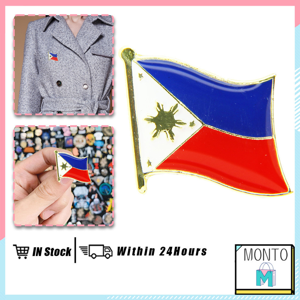 Philippines Flag Pin Flag Pins Philippines Flag Pin flag badge brooch ...
