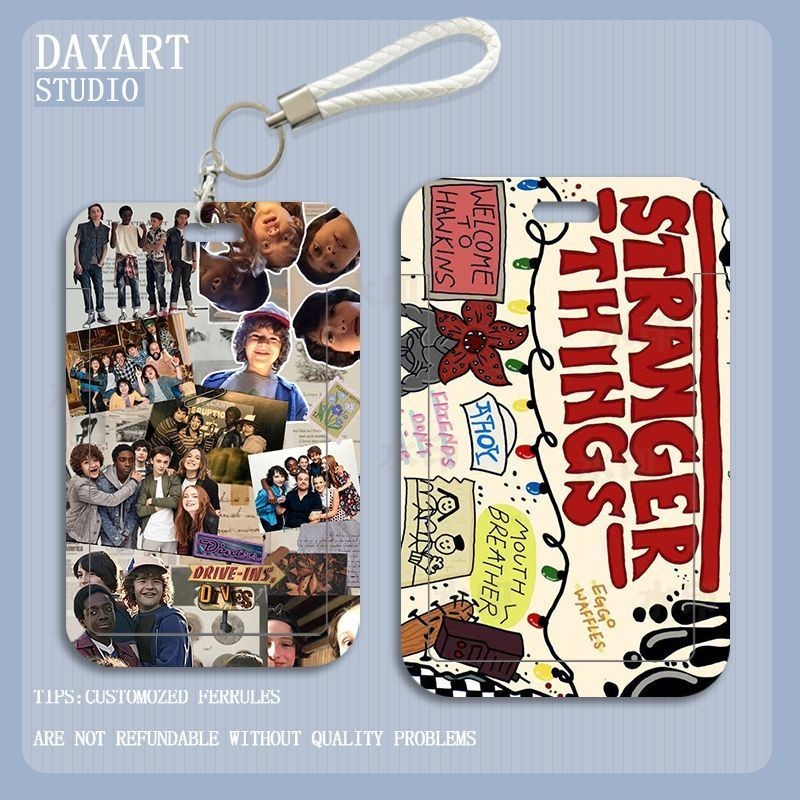 Stranger Things European American Card Holder Student Slide Food Card ...