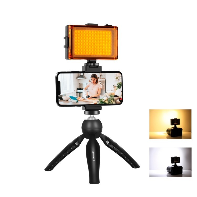 PULUZ Live Broadcast Smartphone Video Light Vlogger Kits with LED Light ...