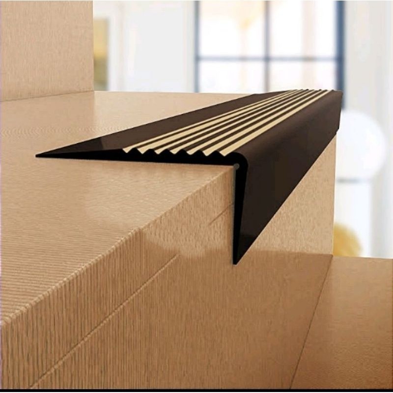 RUBBER STAIR NOSING BROWN 2 INCHES X 6 METERS PARA HINDI MADULAS SA ...