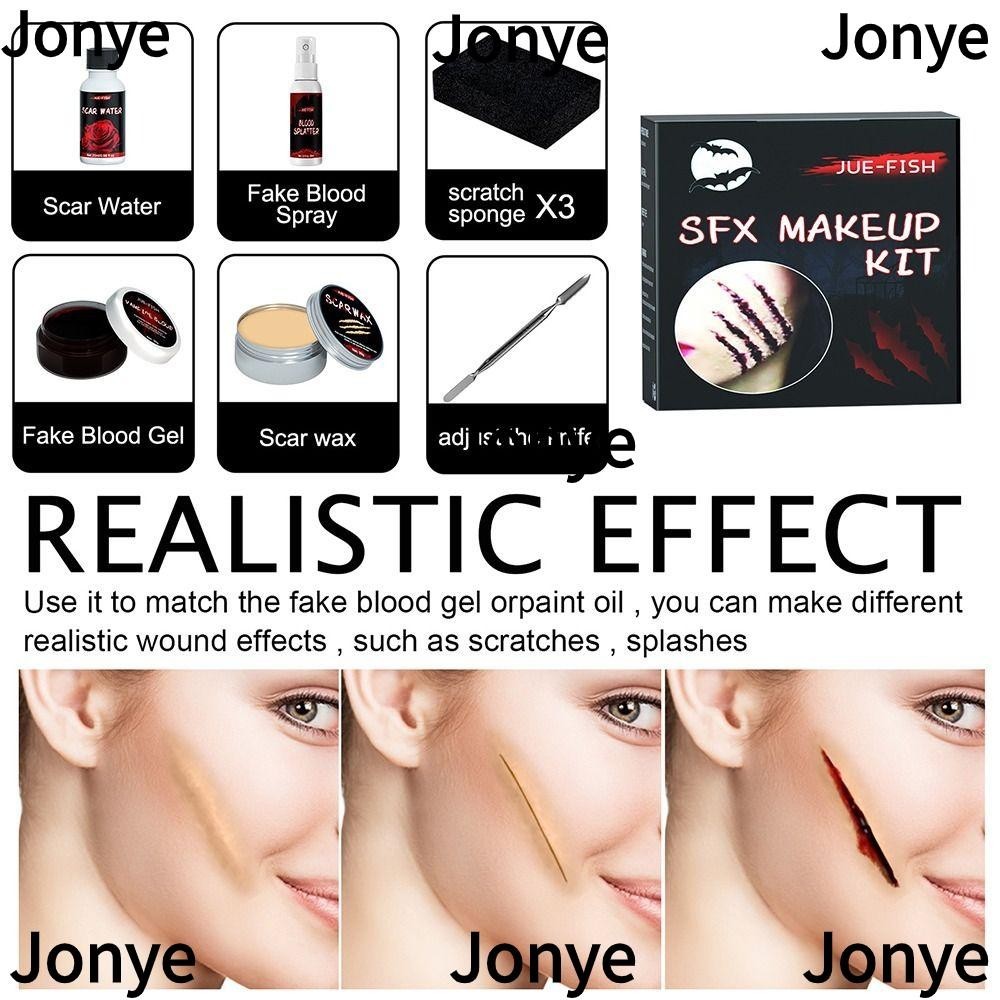 JONYE Prosthetics Makeup Kit, Professional Special Effects SFX Makeup ...