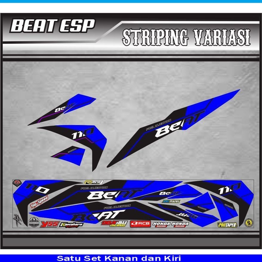 STICKER STICKER BEAT ESP MOTORCYCLE STRIPING VARIATIONS MATIC BEAT ESP ...