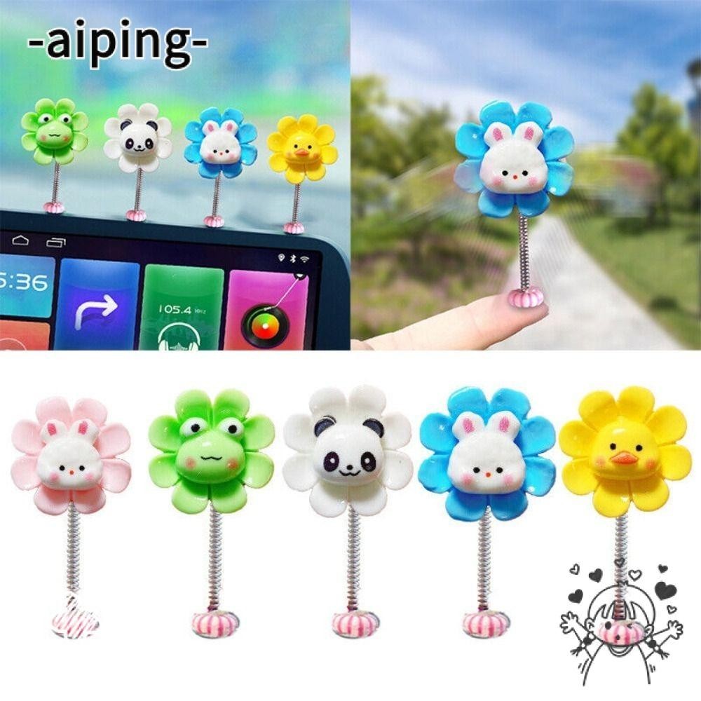 AIPING Dashboard Decoration, Little Panda Cute Cartoon Car Shaking ...