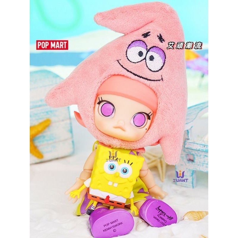P POPMART POPMART molly SpongeBob SquarePants Series BJD Action Figure ...