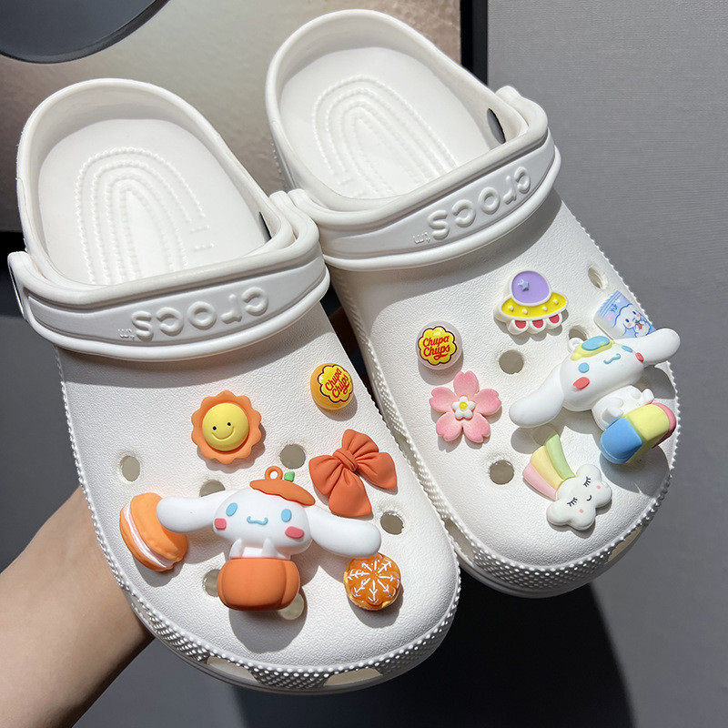 Cute Sanrio jibits Set Kuromi design jibits My Melody Shoe Charms Anime ...