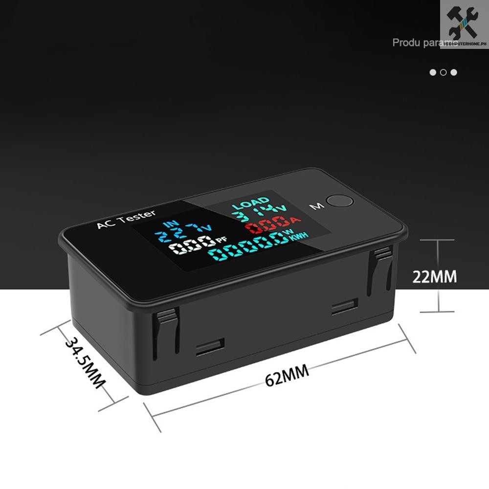 vcthph AC Dual Voltage Digital Tester 0-500V Voltmeter 0-100A Ammeter ...