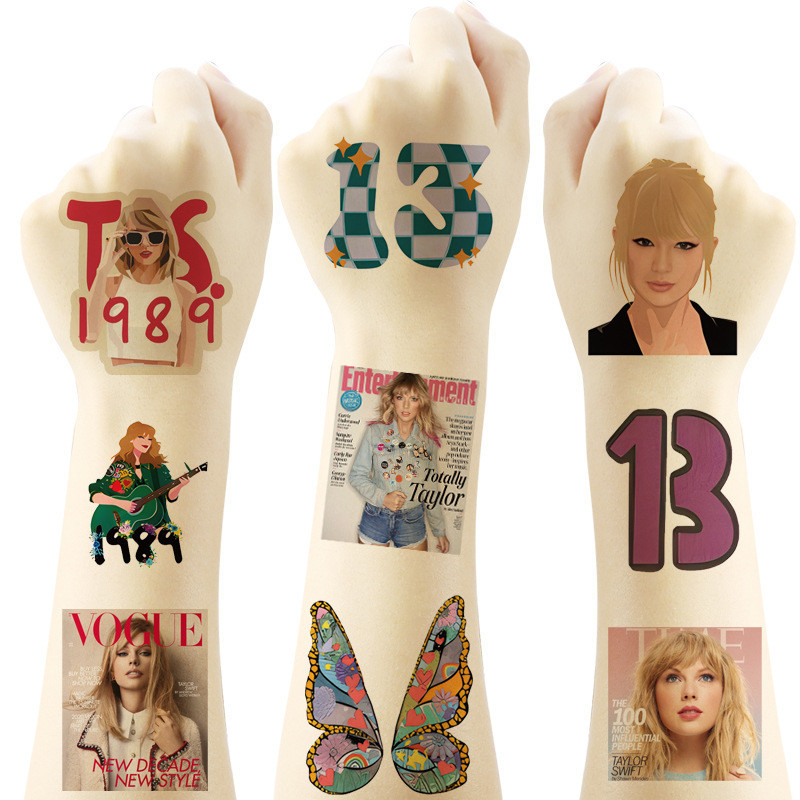 20pcs 5x5cm singer Taylor Swift tattoo sticker sticker water transfer ...