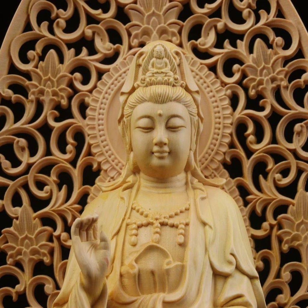 Box Boxwood Buddha Statue Guanyin Bodhisattva Buddha Statue Western ... Box Boxwood Buddha Statue Guanyin Bodhisattva Buddha Statue Western ...