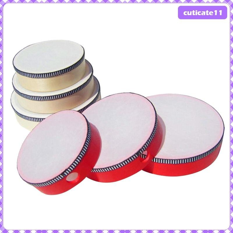[Cuticate1] Wooden Hand Drum Musical Instruments Tambourine Wood Frame ...