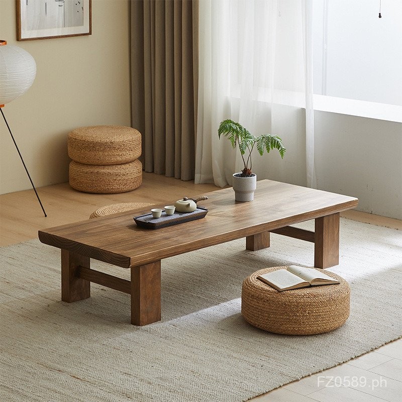 Small Tea Table Long Balcony Tatami Kang Table Low Table Desk Japanese ...