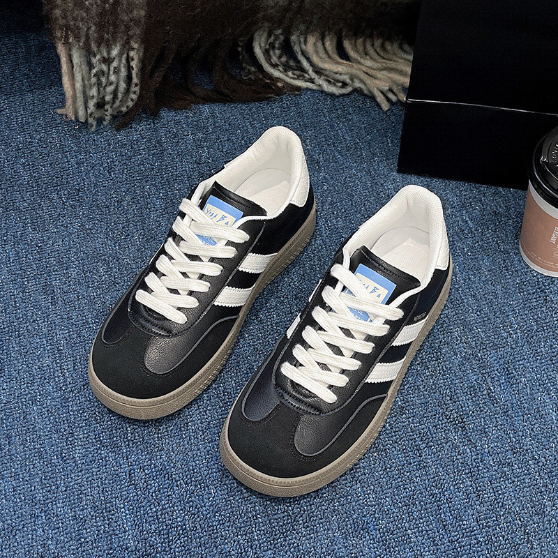 Retro Niche German Training Shoes Women New Style Student White Shoes ...