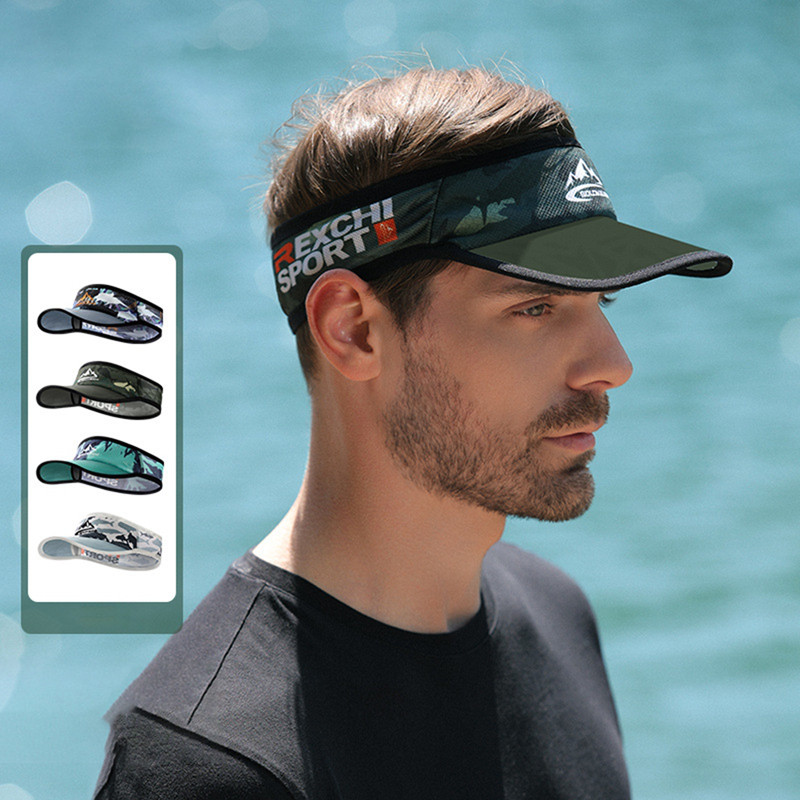 Jenanral Cooling Stretchy Visor Men Mesh Baseball Cap Top Empty Tennis ...