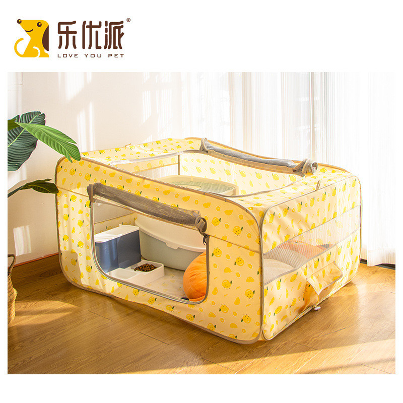 Foldable Breeding Nest for Pregnant Cats, Enclosed Pet Maternity Pen ...