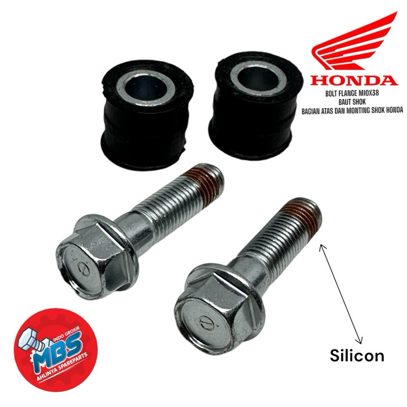 BOLT FLANGE M10X38 BOLT 14 SHOCK RUBBER MONTING SHOCK FOR HONDA PCX ADV ...