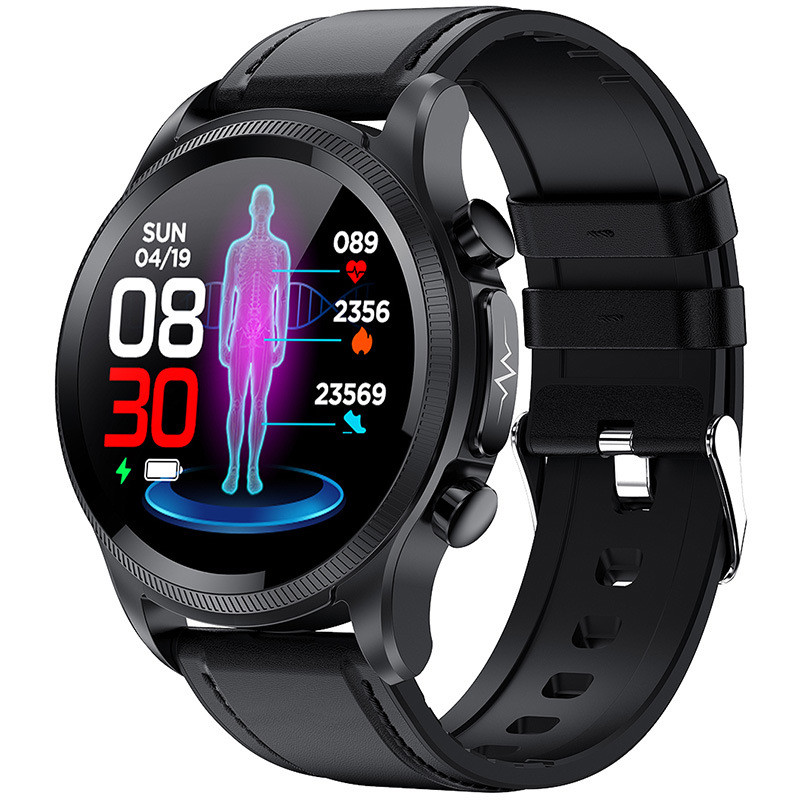 New Smart Watch E400 Non-invasive Blood Glucose Meter ECG+PPG Body ...