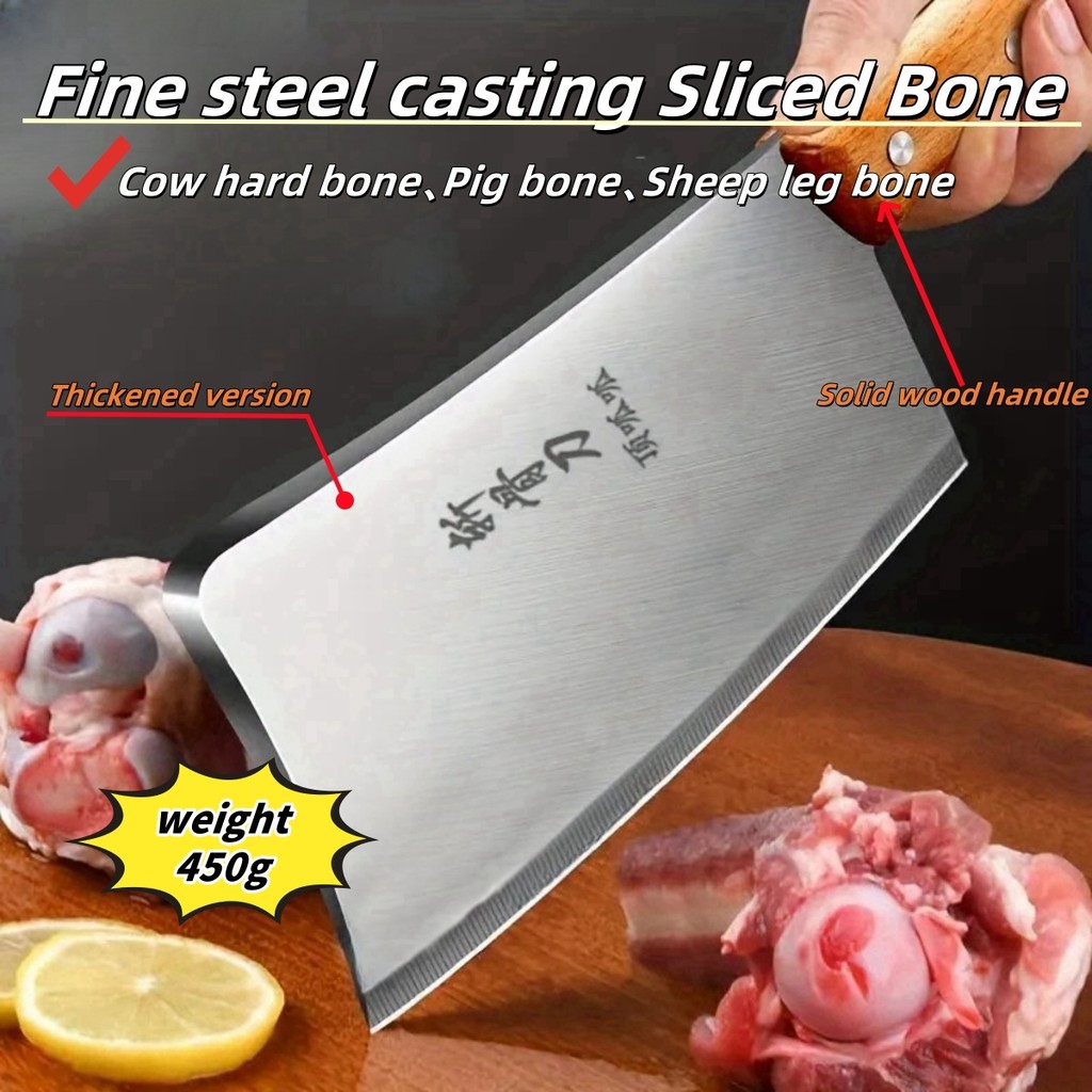 Japanese Knife Steel Heavy kitchen knife Thick Bone Cutting knife ...