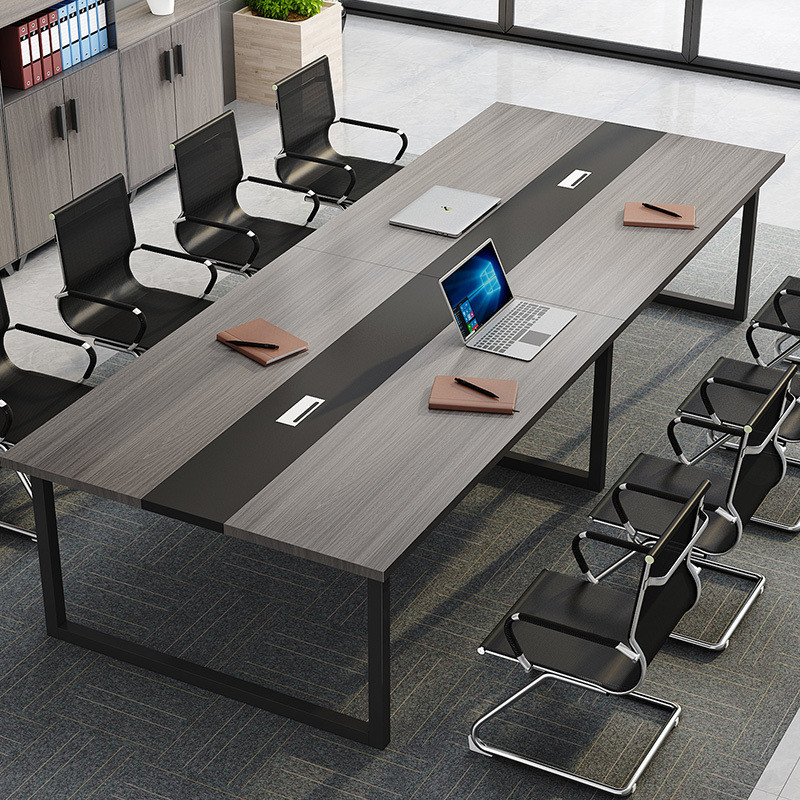 【FYS】 Conference Table Long Table Simple Modern Office Desk and Chair ...