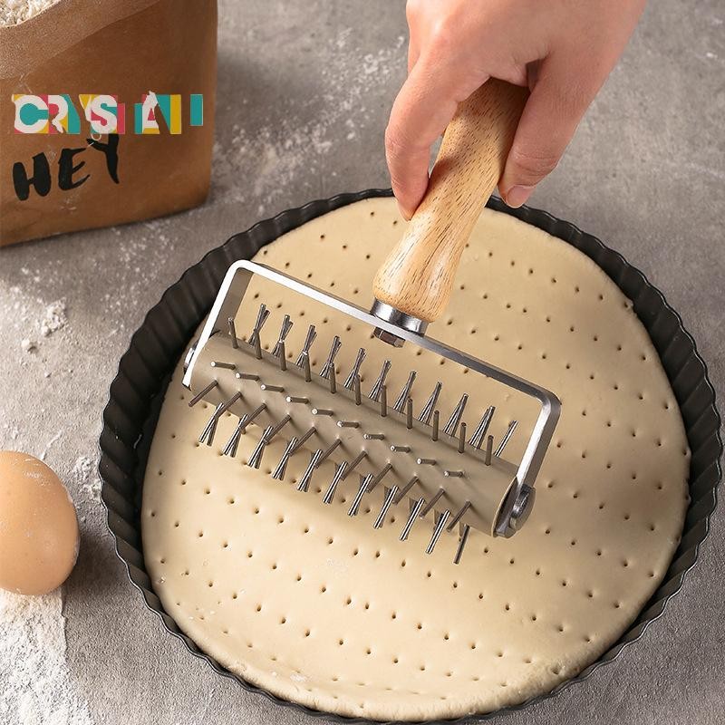 Crystal- Stainless Steel Lattice Cutter Roller Pastry Bread Pizza Wheel ...