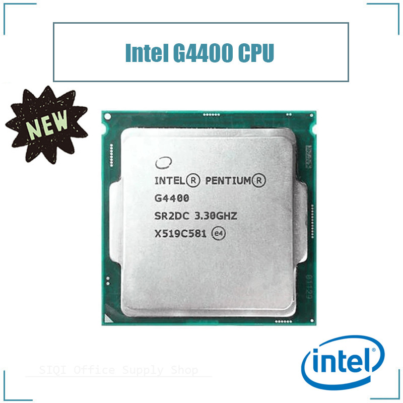 Intel Pentium G4400 CPU LGA1151 3.3GHz 3M Cache Dual-Core 54W Lyczar Desktop Processor CPU ...