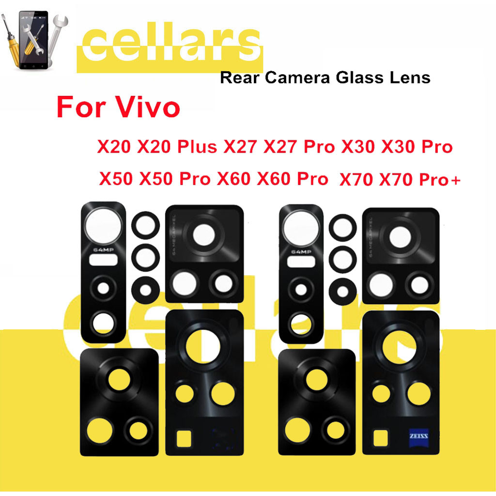 Rear Camera Glass Lens For Vivo X20 Plus X50 X60 X60 X70 Pro Plus Back ...