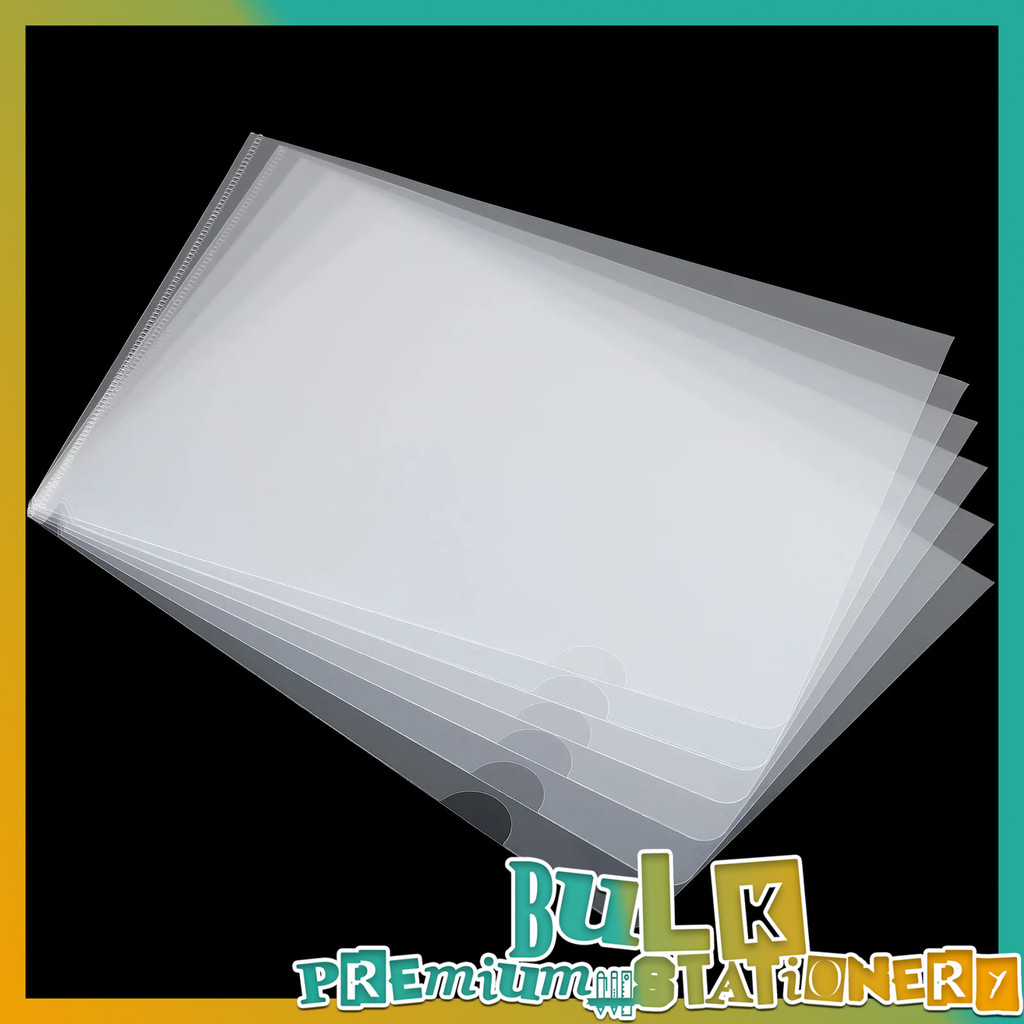 BULK Clear PP L-Type A4 Size File Folder Safe Project Pocket File ...