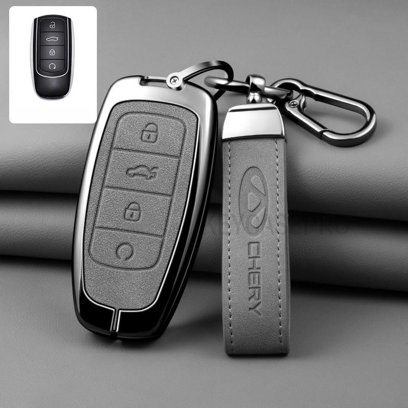 Zinc Alloy Key Fob Cover Key Case For Chery Tiggo 8 Arrizo 5 PRO GX 5x ...