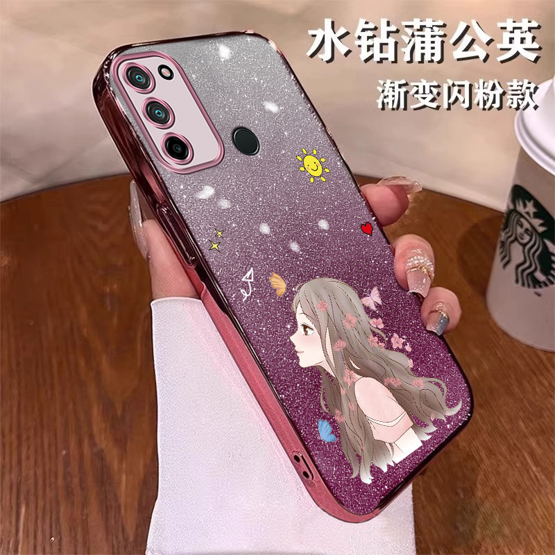 Casing infinix smart 5 Phone case beautiful girl with soft gold border ...