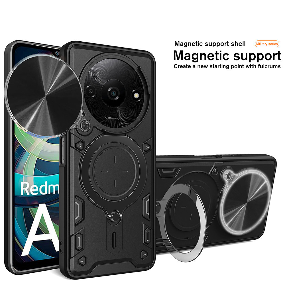 For Xiaomi Redmi A3 Case Slide Camera Protection Armor Fundas For ...