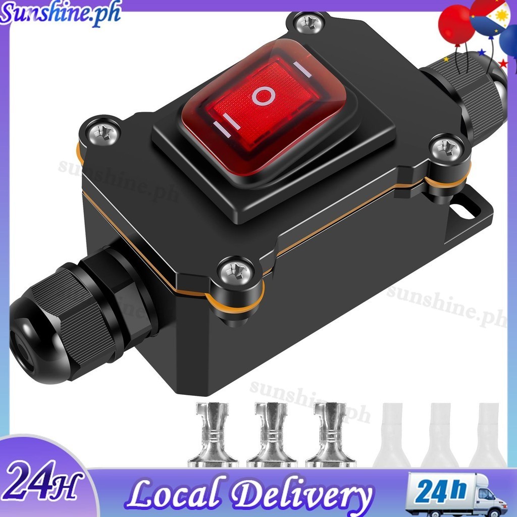 Inline Cord Switch 30A 220V IP65 Waterproof Start Stop Toggle Switch ...