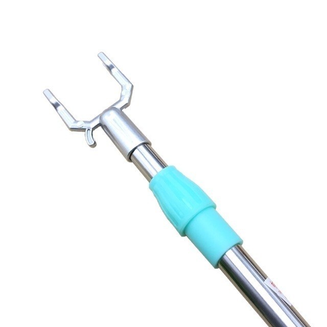 IKEA New stainless steel telescopic clothes fork clothes hanger ...