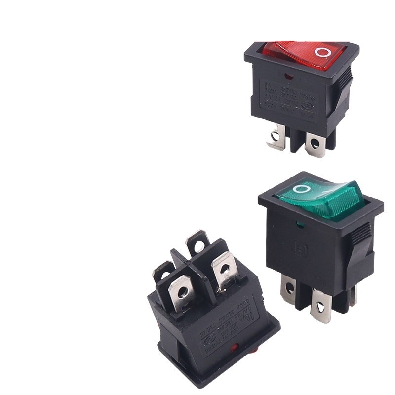 Key switch ship type with indicator light 2-way 4-pin 2-speed power ...