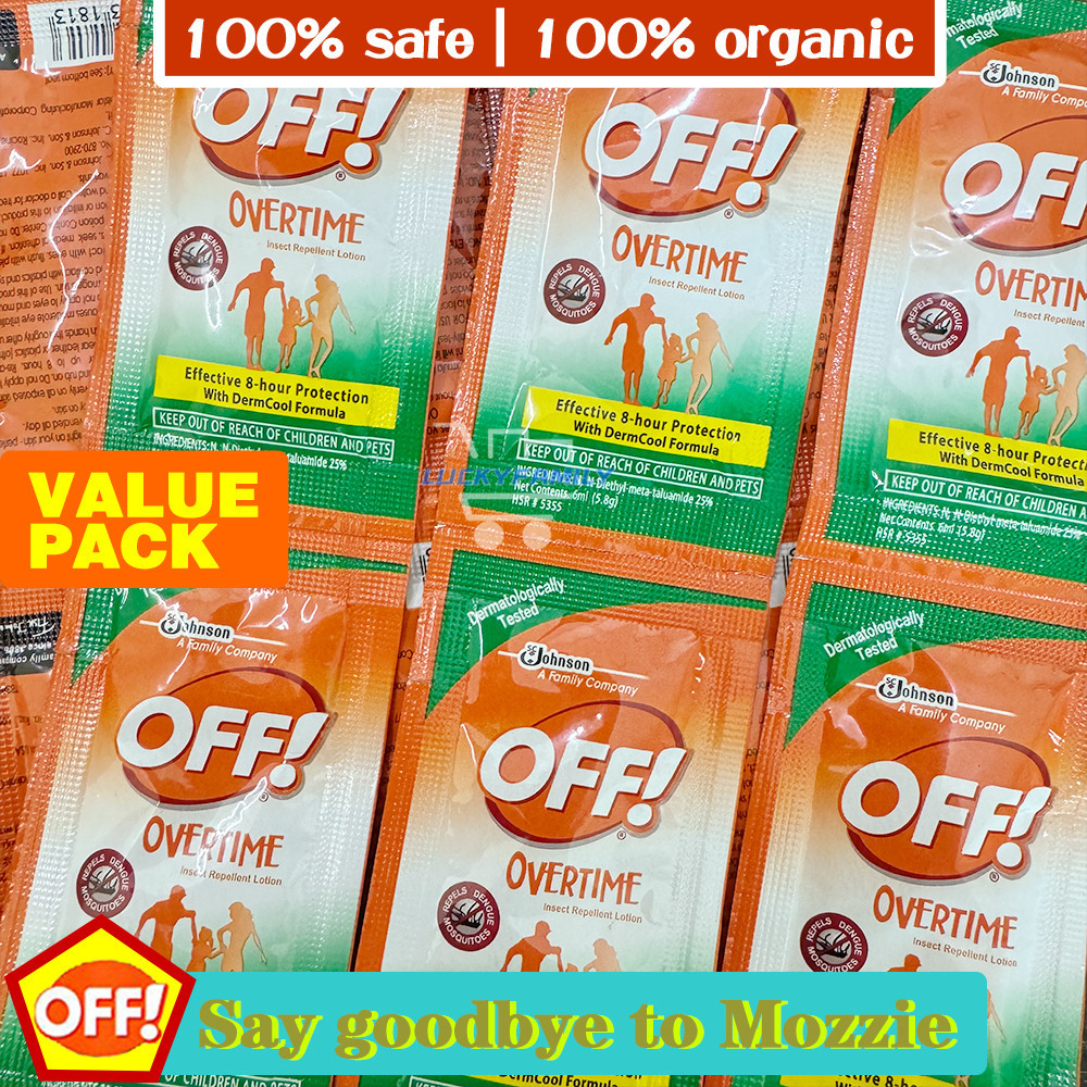 Insect Repellant /off LOTION OVERTIME SACHET Anti-mosquito( 1 DOZEN / 2 ...