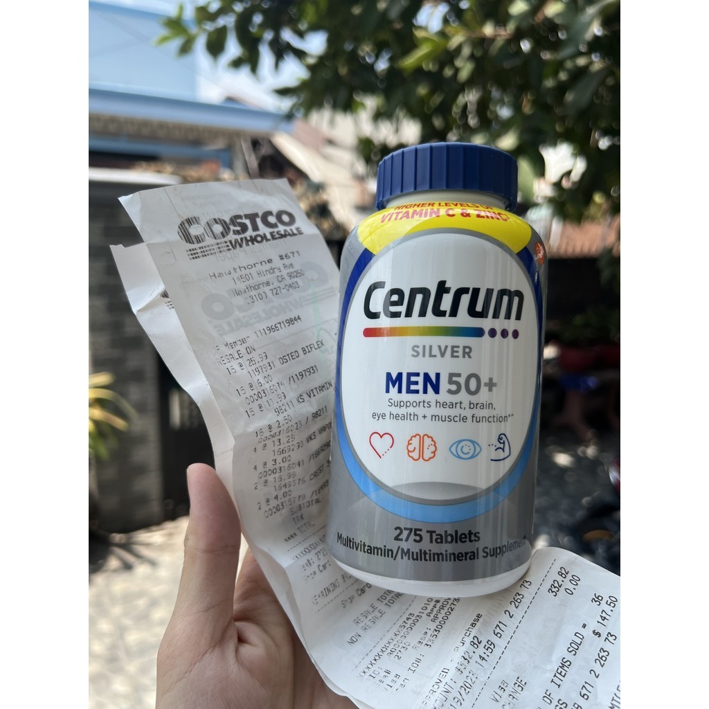 Centrum Silver Ultra Men's 50+ multivitamin bottle of 275 tablets from ...