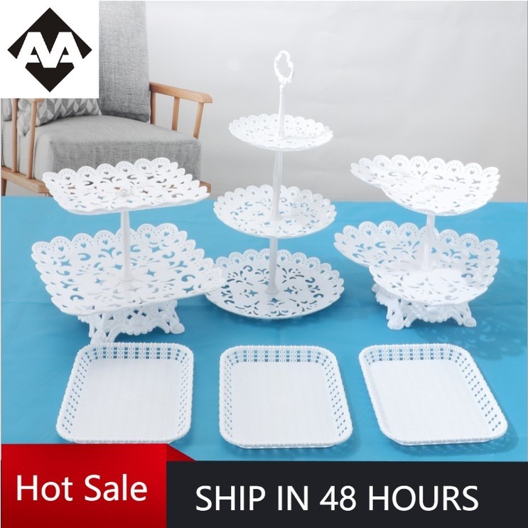 Cake stand display Donut stand Cupcake Stand Embossed Tray Wedding ...