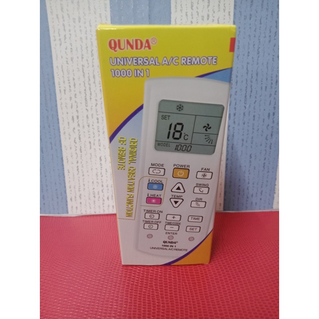 GG+Qunda Universal Aircon Remote (1000 in 1) | Shopee Philippines