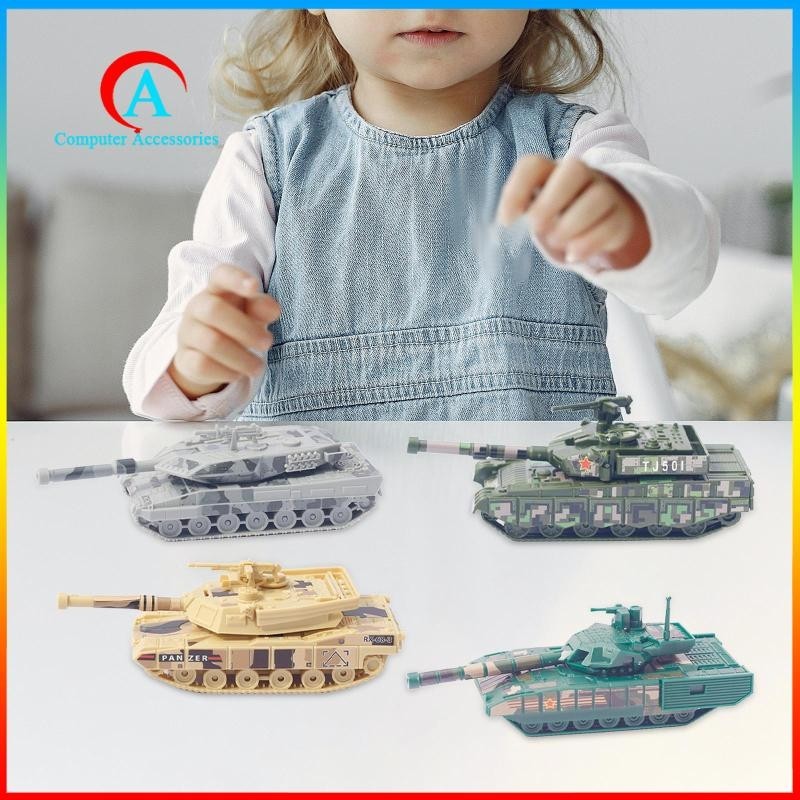 [ 4Pcs 1:100 Scale DIY Tank Model 99A1 2A6 Tank Truck 4D Model for Kids ...