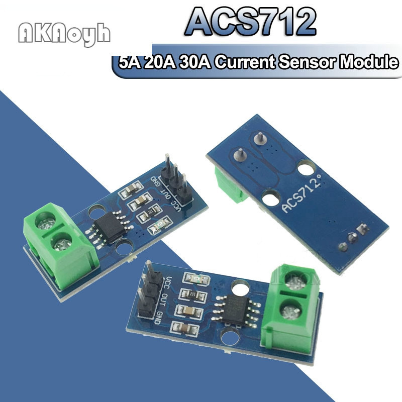 1PCS NEW 5A 20A 30A Hall Current Sensor Module ACS712 model for arduino ...