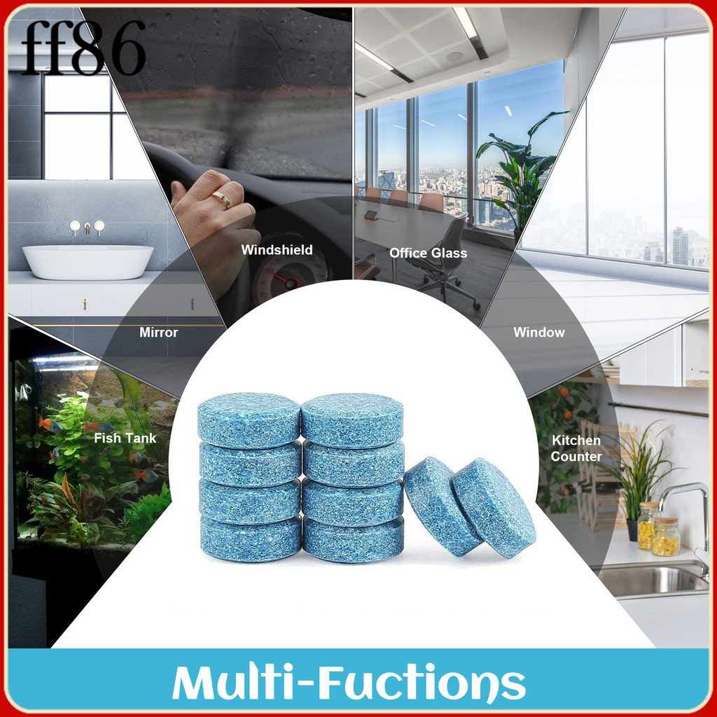 1/2 100 Pieces Car Windshield Wash Tablets Fittings Efficient Small ...