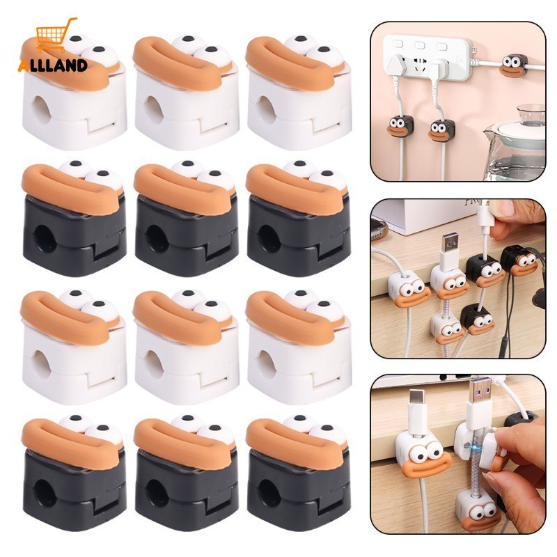 1-6Pcs Funny Mouth Magnetic Cable Clips - Self-adhesive USB Charging ...