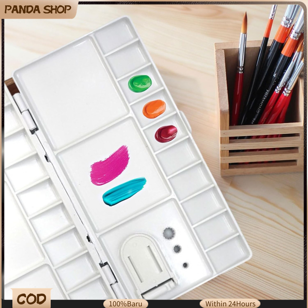 25 Grids Portable Watercolor Palette Foldable Painting Palette Mixing ...