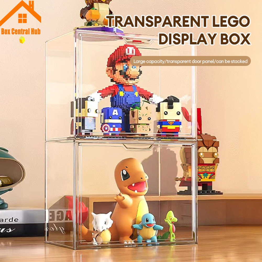 Acrylic Toy Display Storage Box Transparent Figure Display Cabinet ...