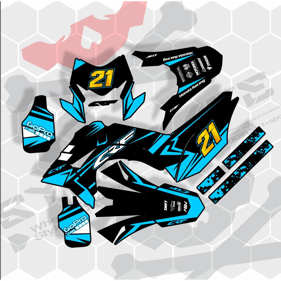 Decal/sticker CRF150L- WR155/Gordon/ D'Tracker /CRF /KLX BF full body ...