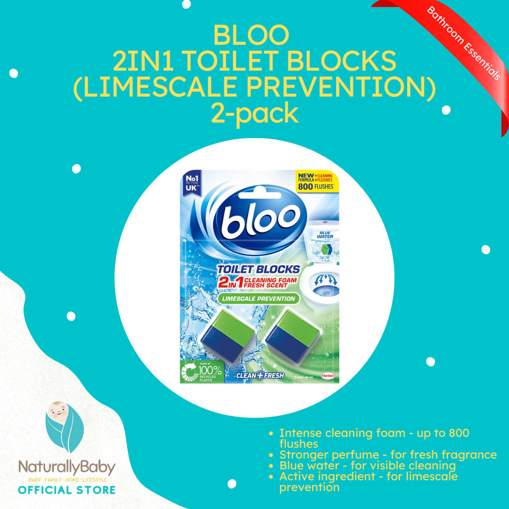 Bloo Toilet Blocks Limescale Prevention 2X50g | Shopee Philippines