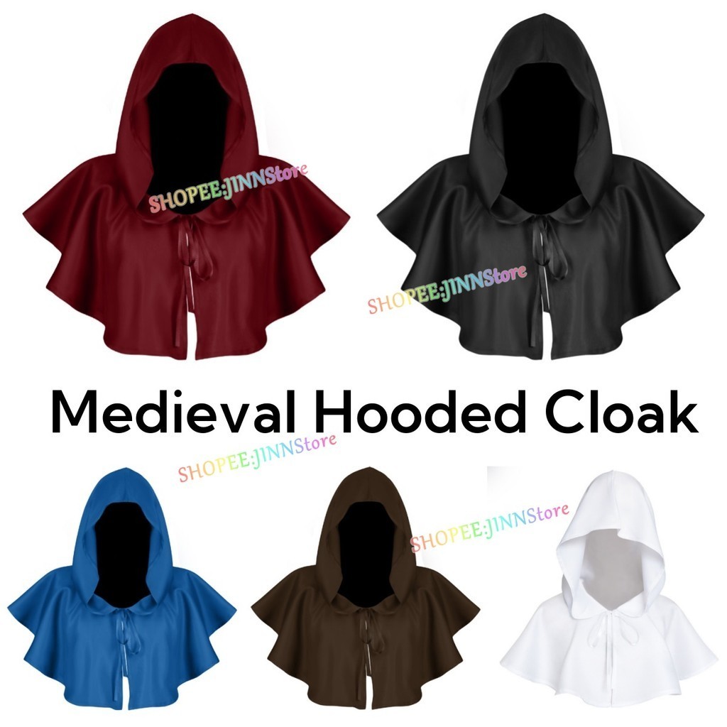 - JINN - Medieval Wicca Pagan Hood Hat Cosplay Costumes Hooded Poncho ...