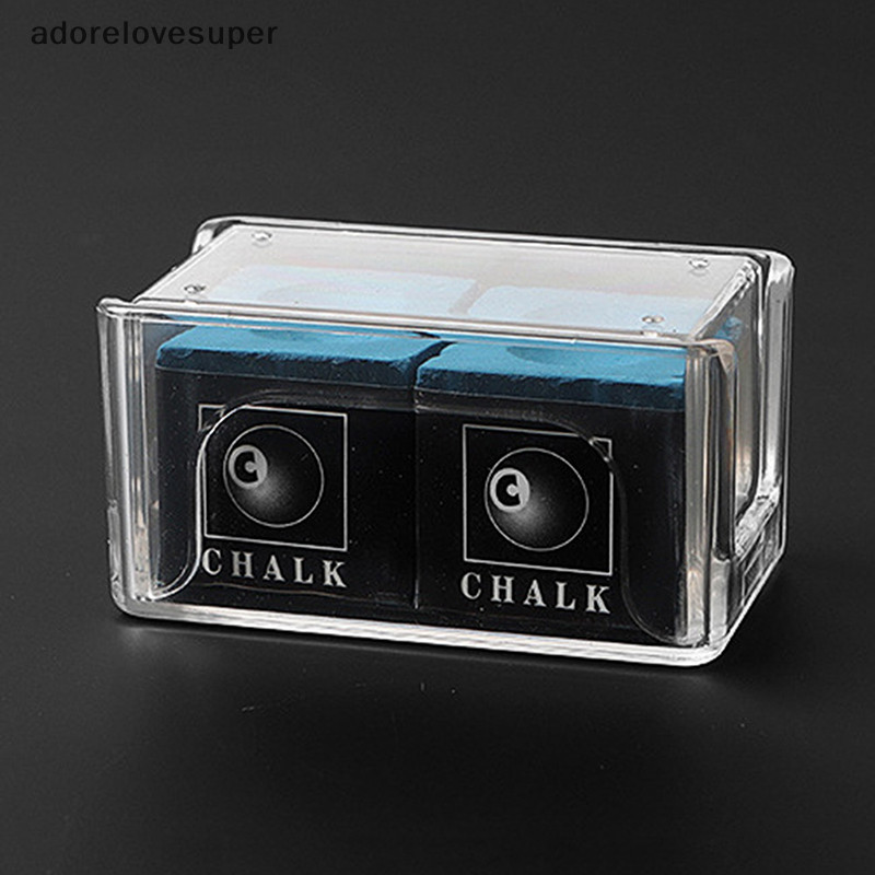 AD1PH Billiard Chalk Storage Plastic Acrylic Box Carom Pool Chalk Cube ...