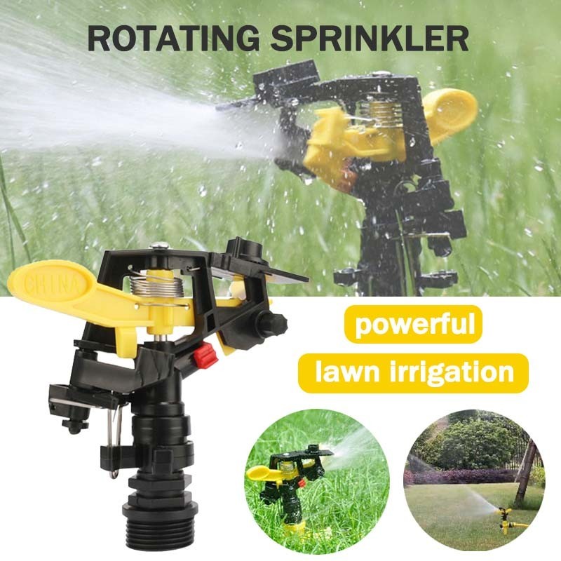 Rotating Sprinkler 360 Degree Automatic Garden irrigation Rocker Nozzle ...