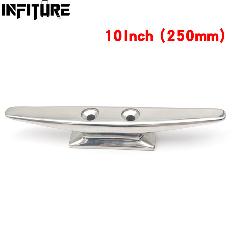 10 Inch Boat Accessories Mooring Cleat Outdoor Boat Ship 316 Stainless ...