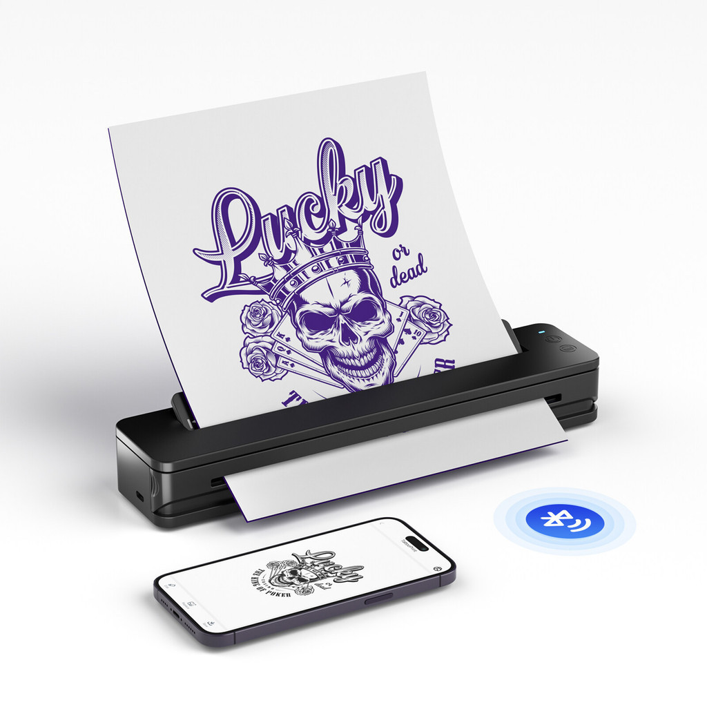 A4 Thermal Printer Tattoo Stencil Transfer Printer Machine Wireless ...